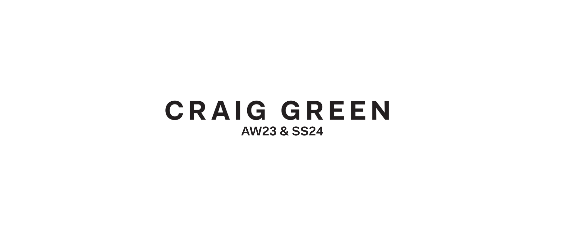 Craig Green Logo Campaign Gallery: Craig Green A/W 15 | SHOWstudio